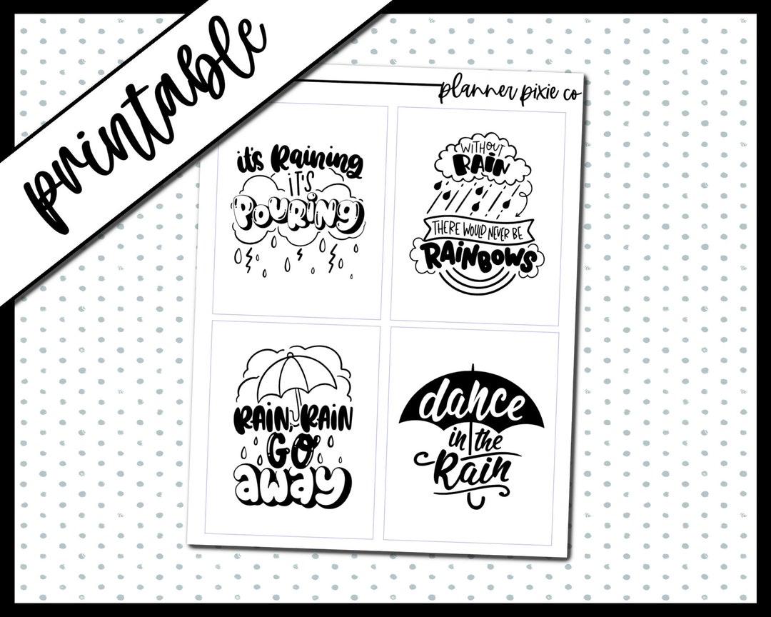 Foil Ready, Printable Stickers, Overlays, Digital Planner Stickers ...