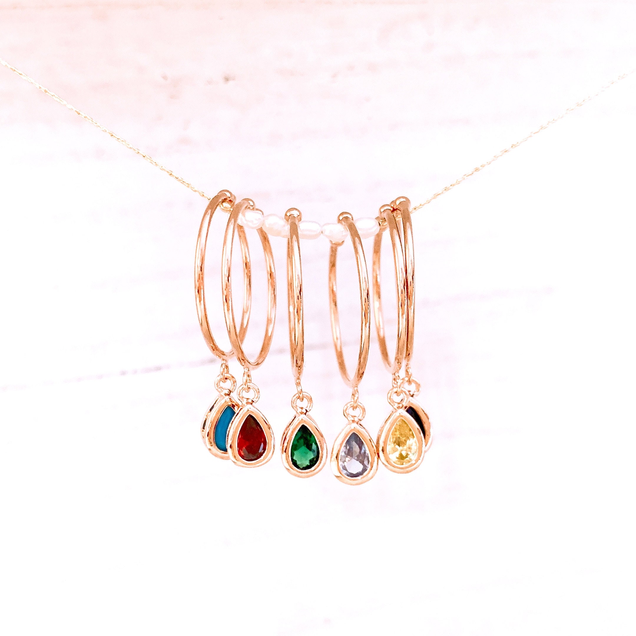 Birthstone Ring Rose Gold Adjustable Ring Personalized | Etsy