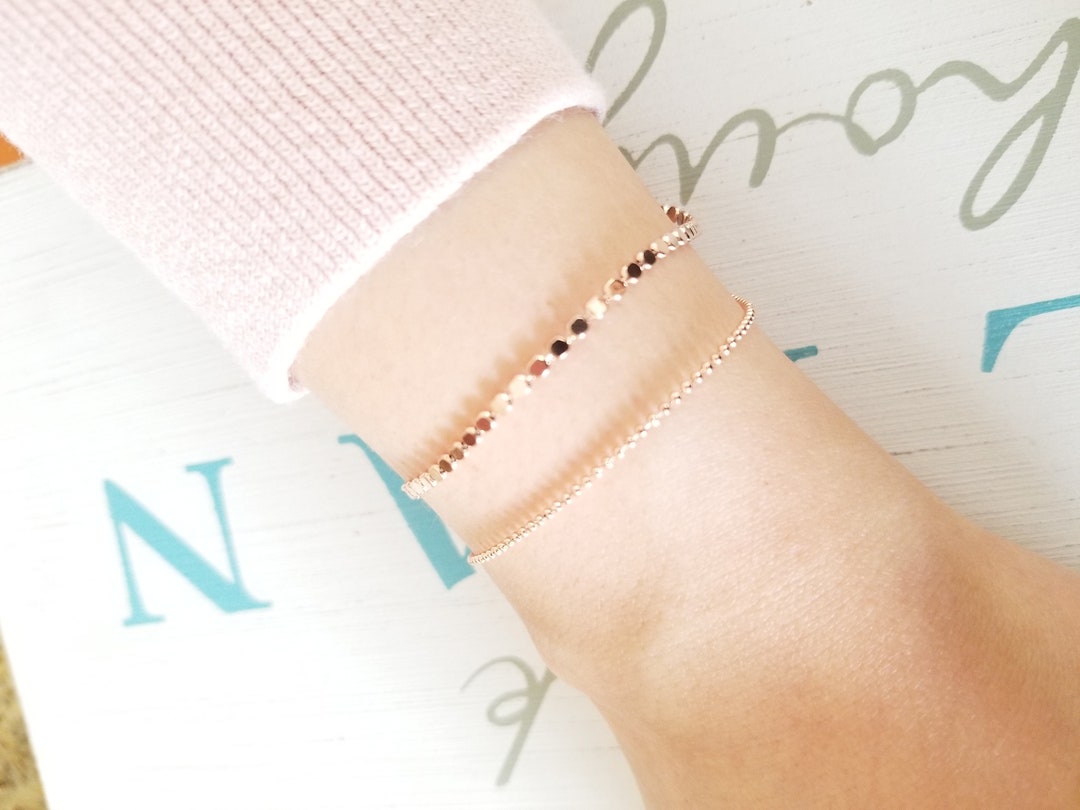 Chain Bracelet / Simple Minimal Bracelet/ Pearl Bracelet / Perfect ...