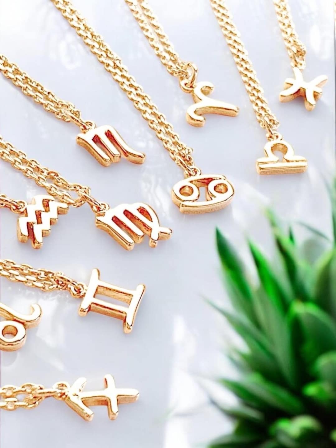 Gold Zodiac Sign Necklace: Celestial Astrology Jewelry - Etsy