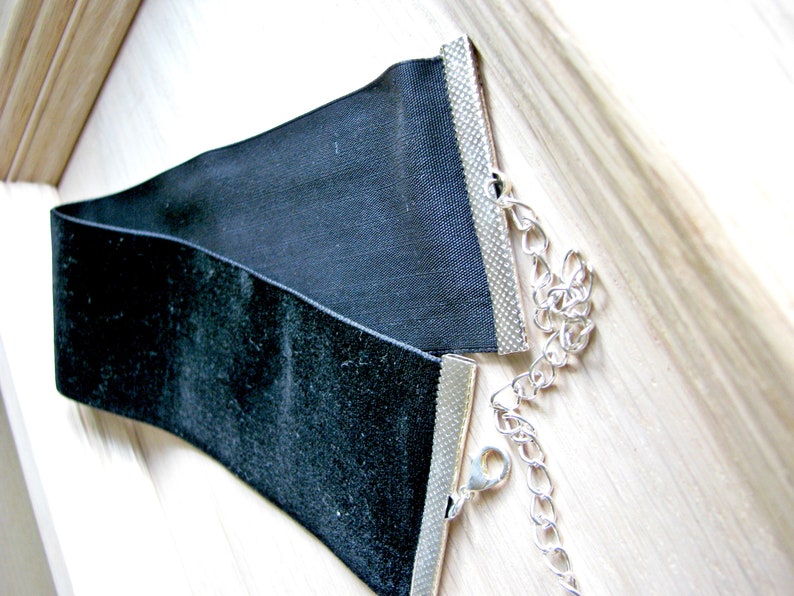 Adjustable Black Velvet Choker 90s Jewellery Simple Choker - Etsy