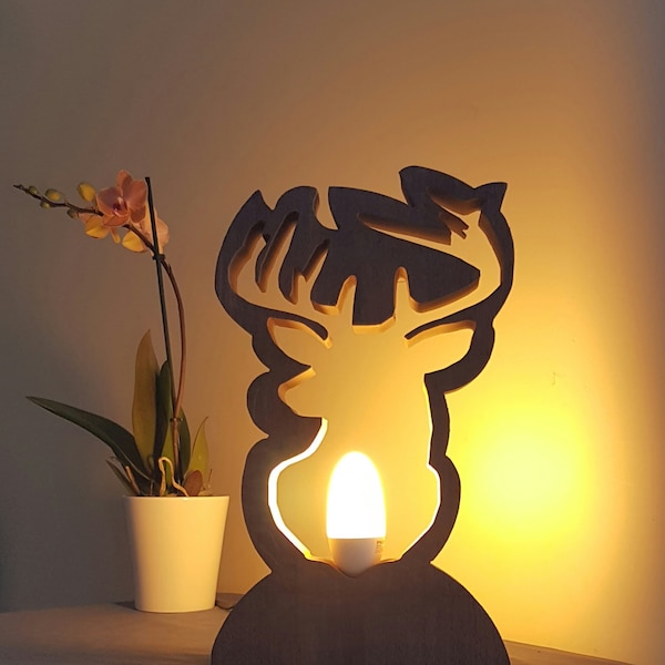 Stag Lamp - Etsy UK