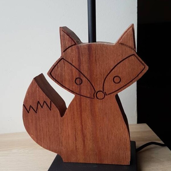 Fox Table Lamp - Etsy