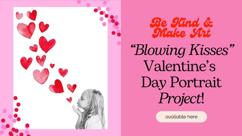 Adorable Kids' Valentine's Day Gift: DIY Blowing Kisses Portrait Kit ...