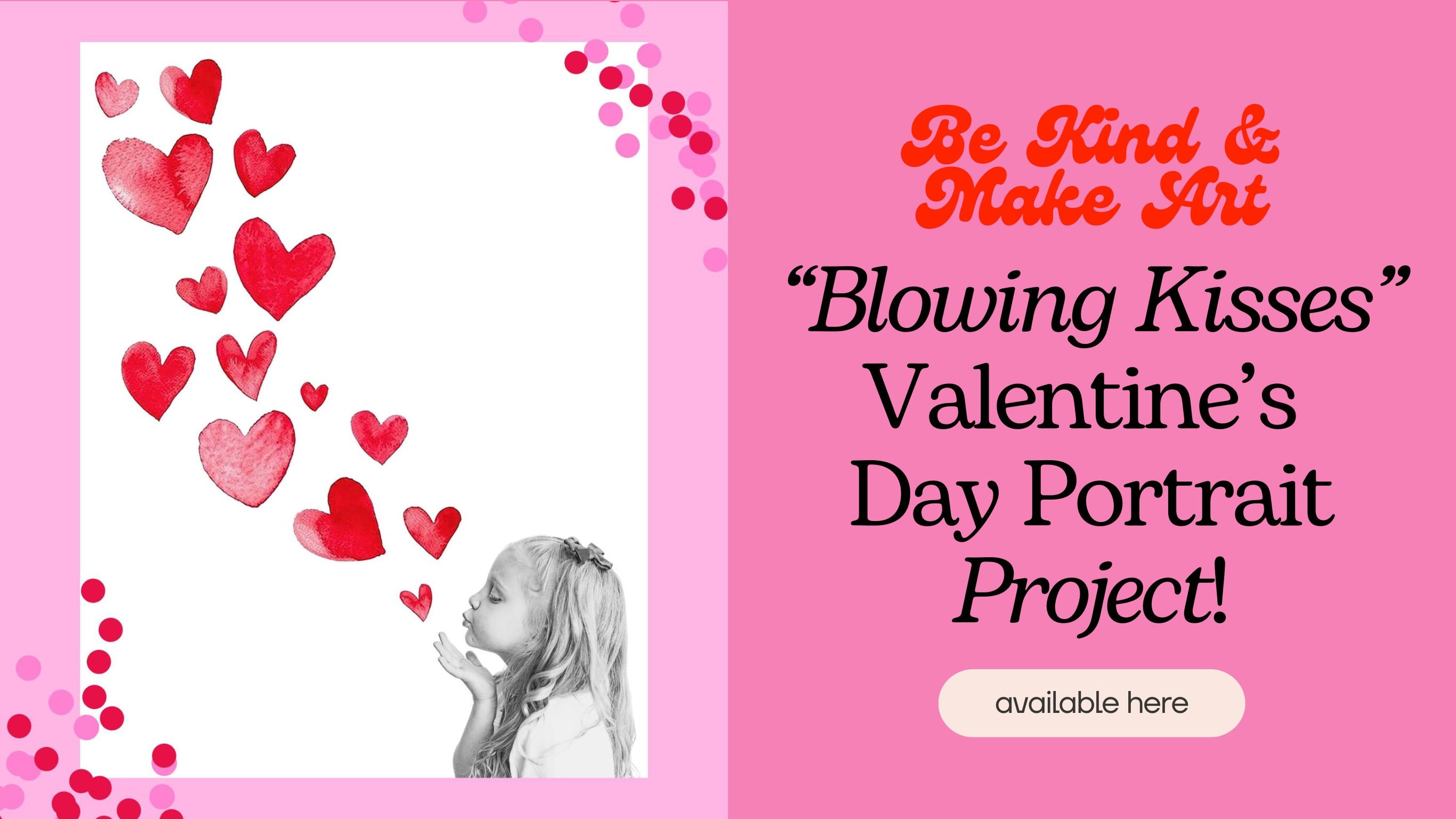 Adorable Kids' Valentine's Day Gift: DIY Blowing Kisses Portrait Kit ...