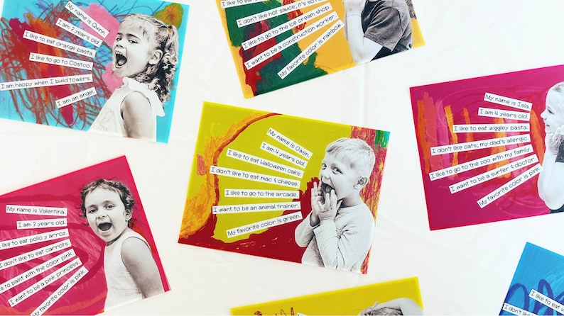 Editable "about Me" Portrait: Kids' Art Project | Viral on Instagram ...