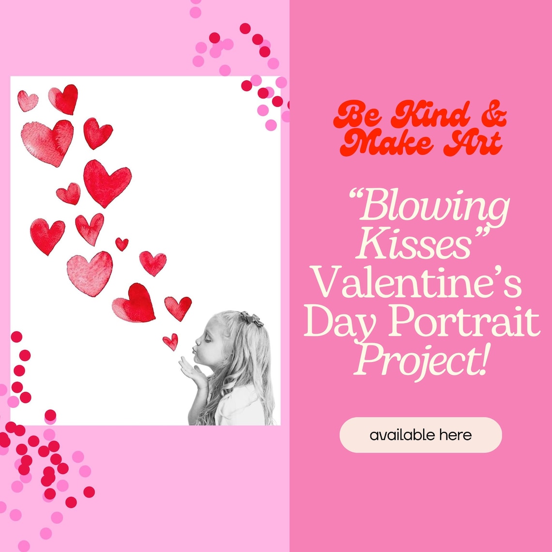 Adorable Kids' Valentine's Day Gift: DIY Blowing Kisses Portrait Kit ...