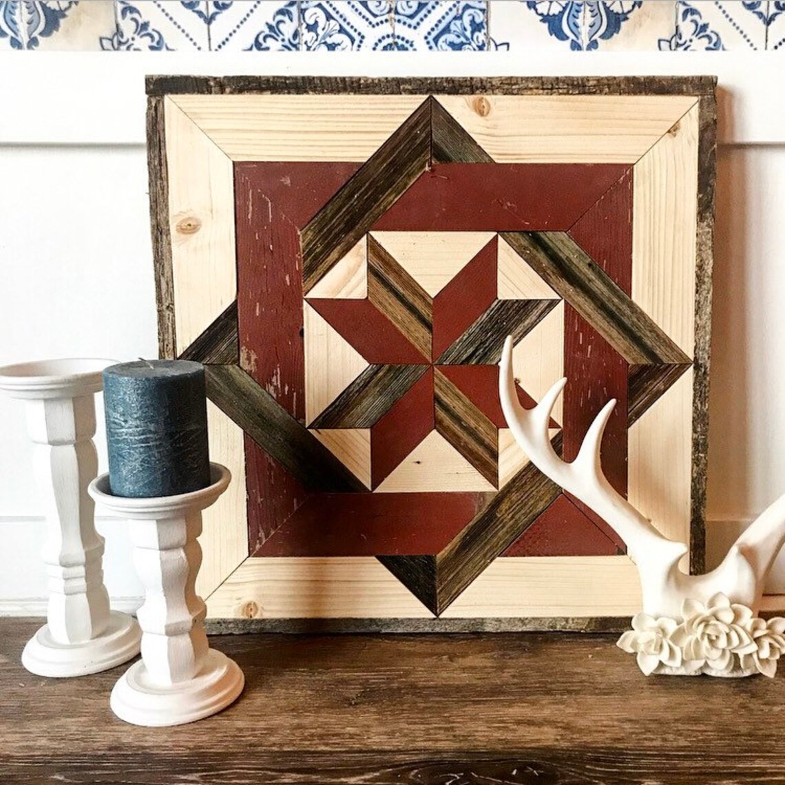 Reclaimed Wood Barn Quilt Square - Etsy