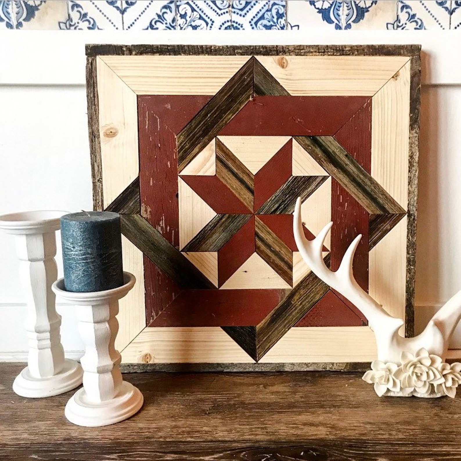 Reclaimed Wood Barn Quilt Square - Etsy