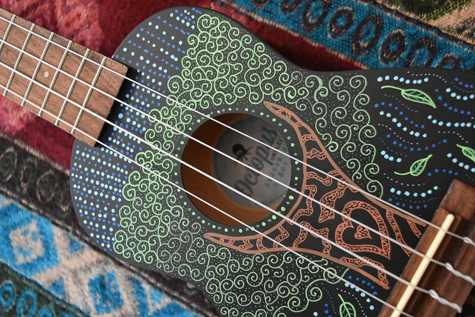 Tree Of Life Hand Painted Soprano Ukulele | Etsy