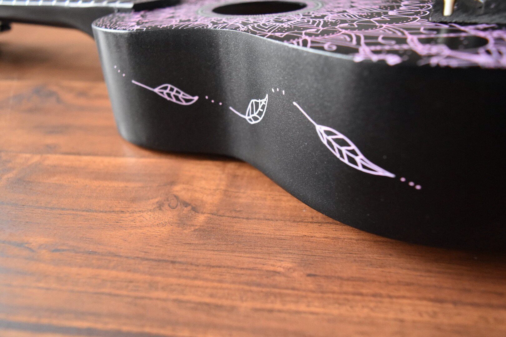 Spring Bloom Leaf Mandala Hand Painted Soprano Ukulele | Etsy