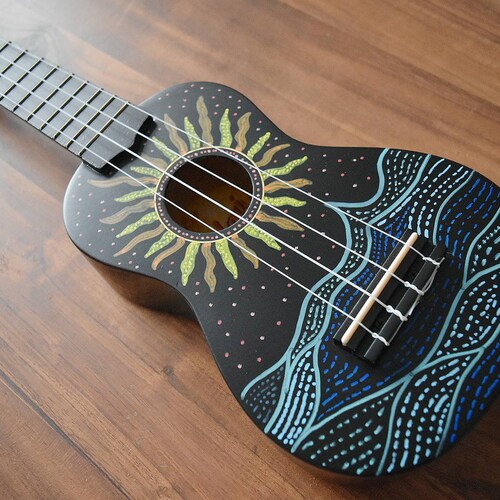 Cosmic Turtle Hand Painted Soprano Ukulele - Etsy