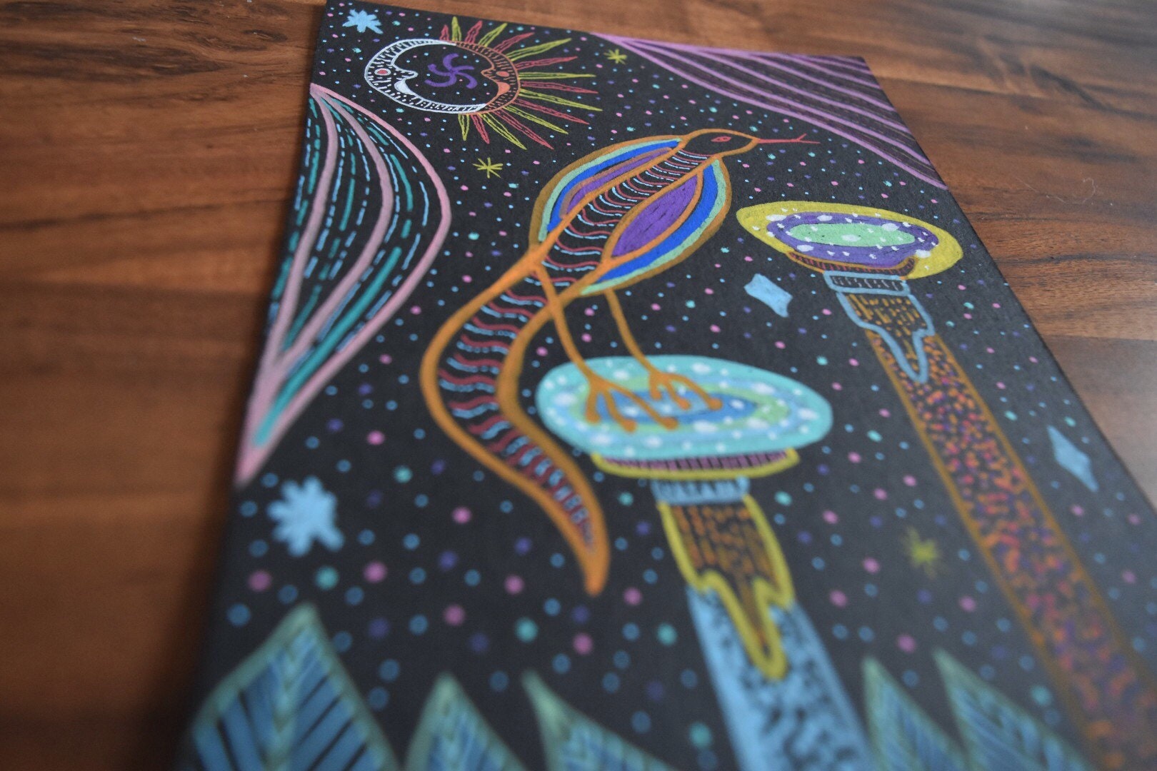 Serpent Dreams Original Painting Psychedelic Artwork | Etsy