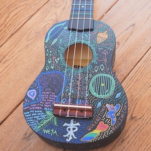 Custom Unique Hand Painted Ukulele your Own Design and Ideas - Etsy