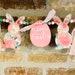 Easter Bunny, Boho, Shabby Chic Banner/garland in Pastel Colors for ...