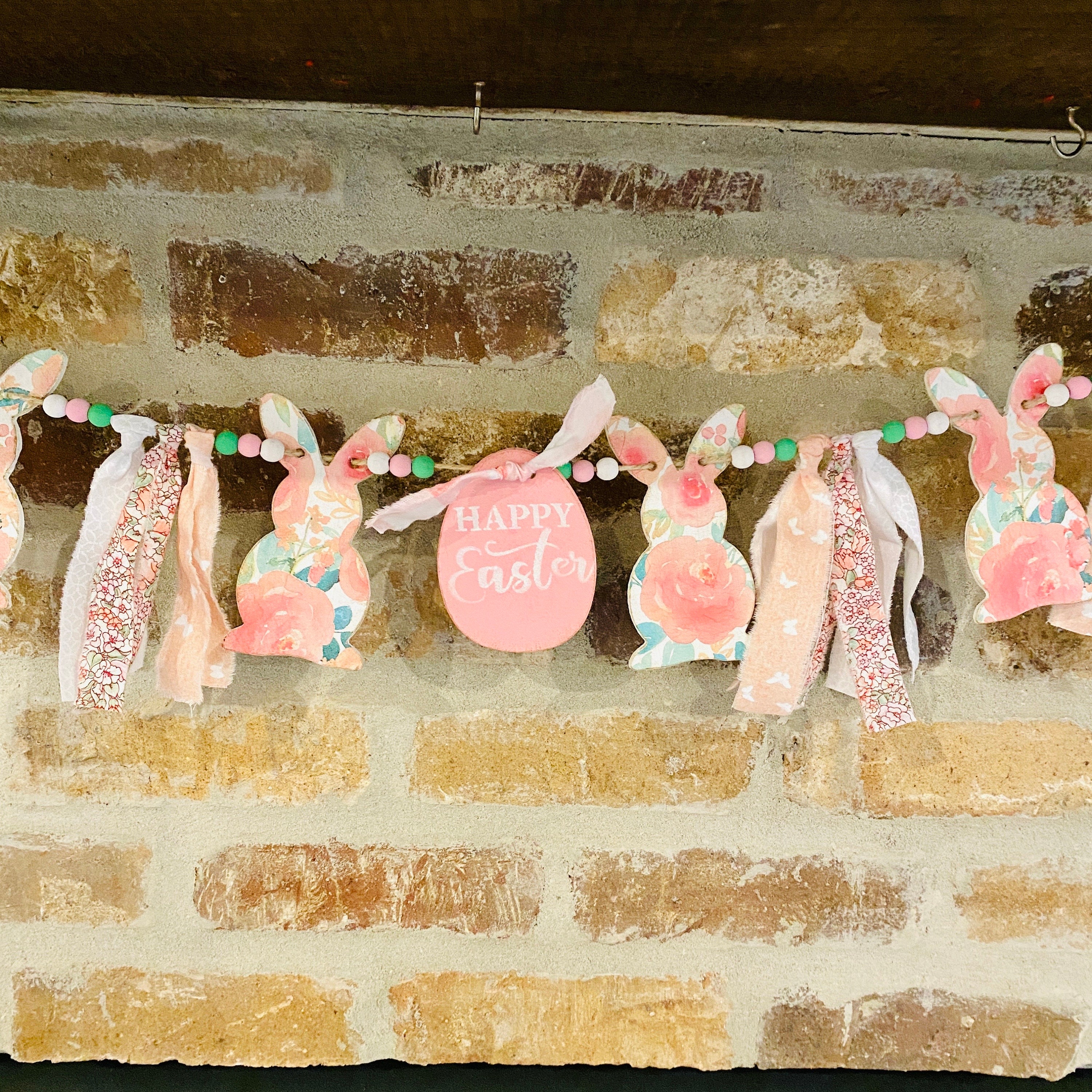 Easter Bunny, Boho, Shabby Chic Banner/garland in Pastel Colors for ...
