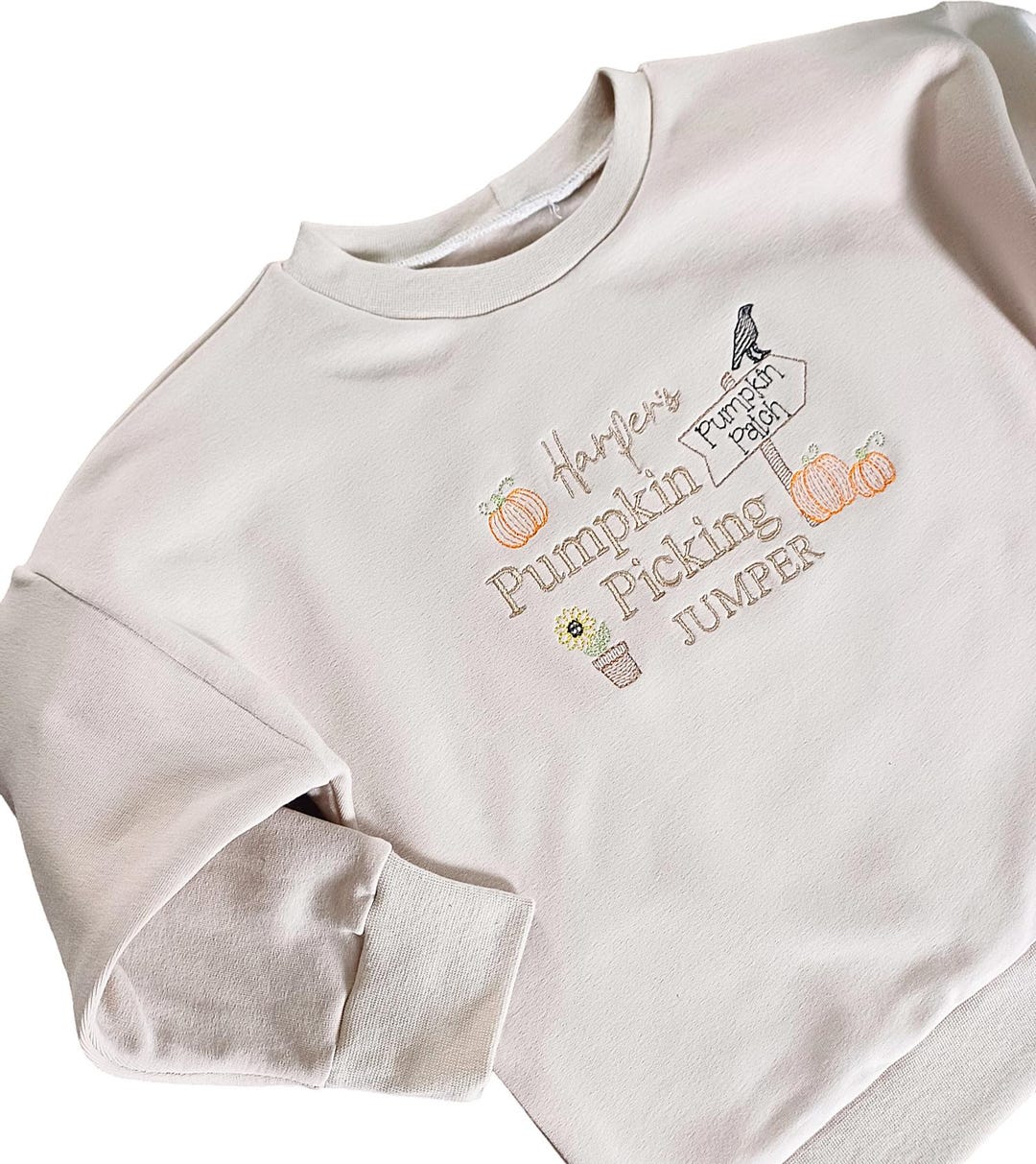 Pumpkin Picking Relaxed Fit Jumper, Adult Sizing, Pumpkin Patch ...