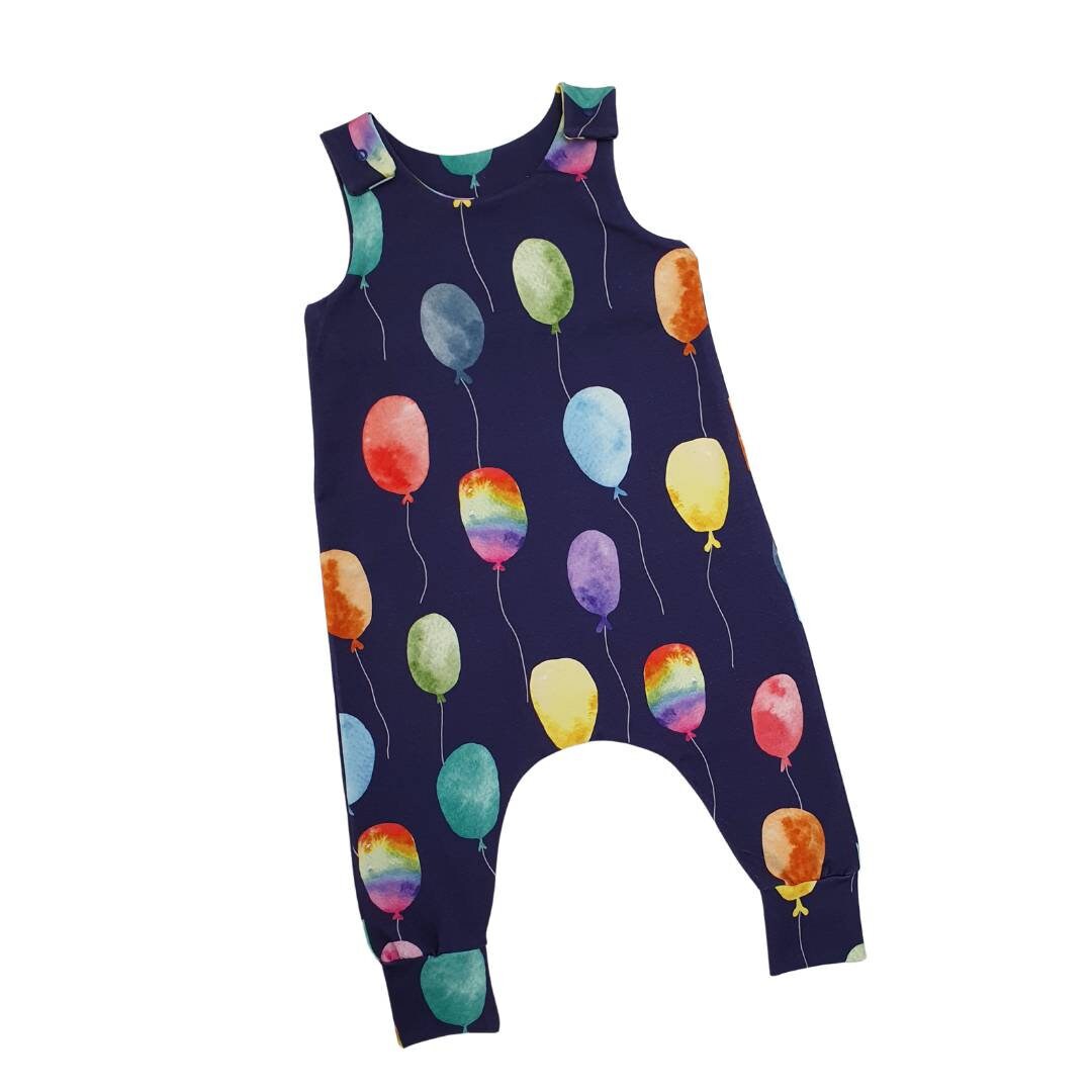 Birthday Balloon Baby & Toddler Romper, Handmade to Order, Exclusive ...