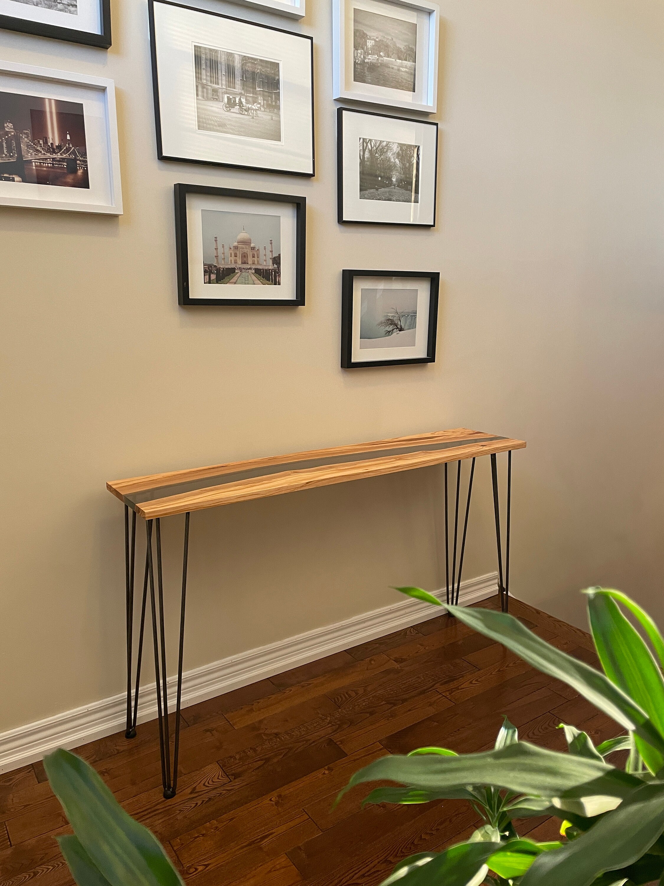 Epoxy River Table Hallway Table Entry Table Custom | Etsy