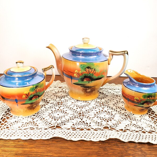 Lusterware Tea Set - Etsy