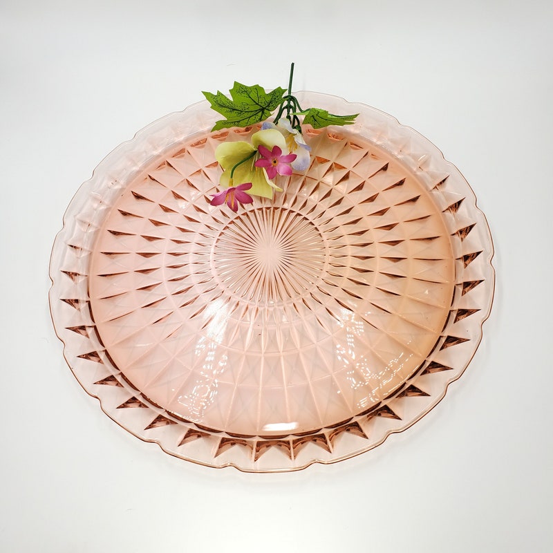 Pink Glass Tray - Etsy
