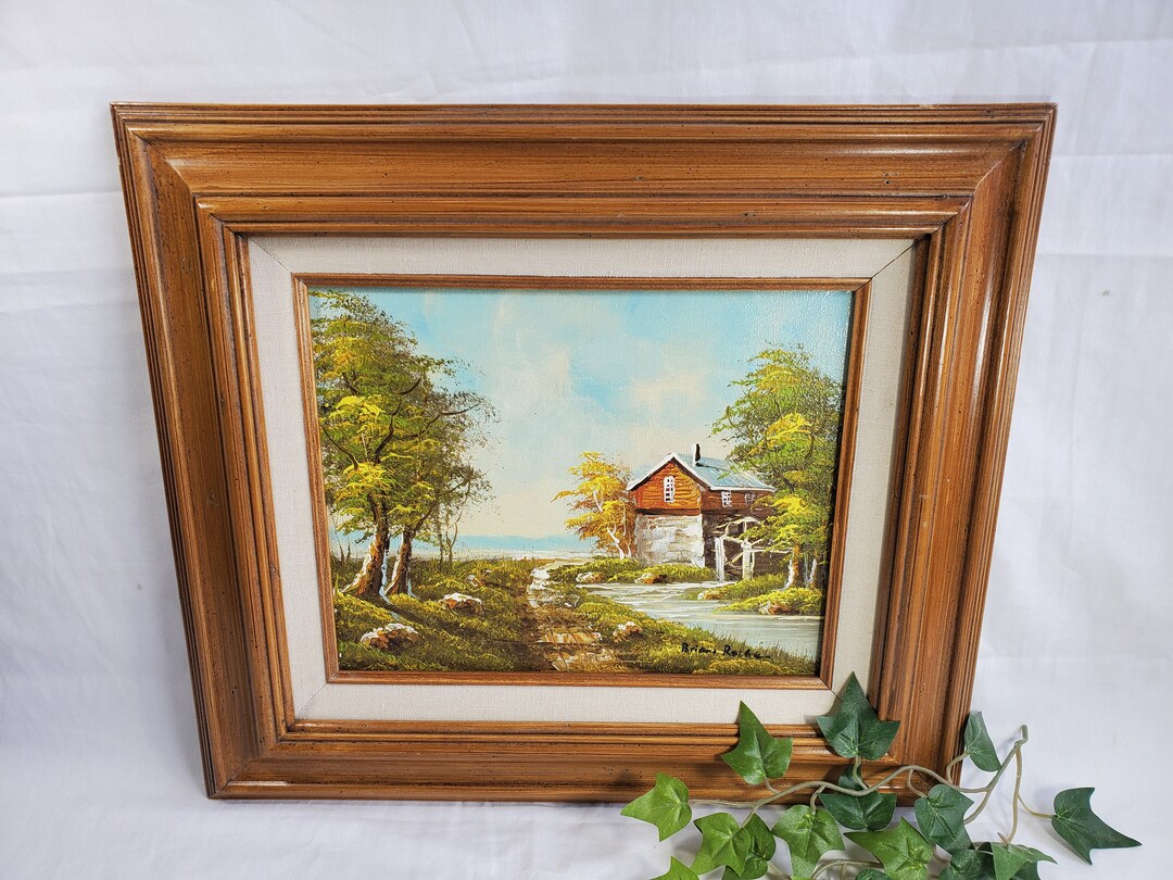 Original Vintage Oil Painting on Canvas by World Renowned Artist "brian ...