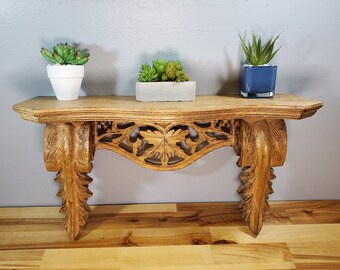 Ornate Carved Wood Shelf - Etsy