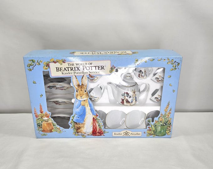 Vintage the World of Beatrix Potter Kinder Porzellan Service Miniature ...