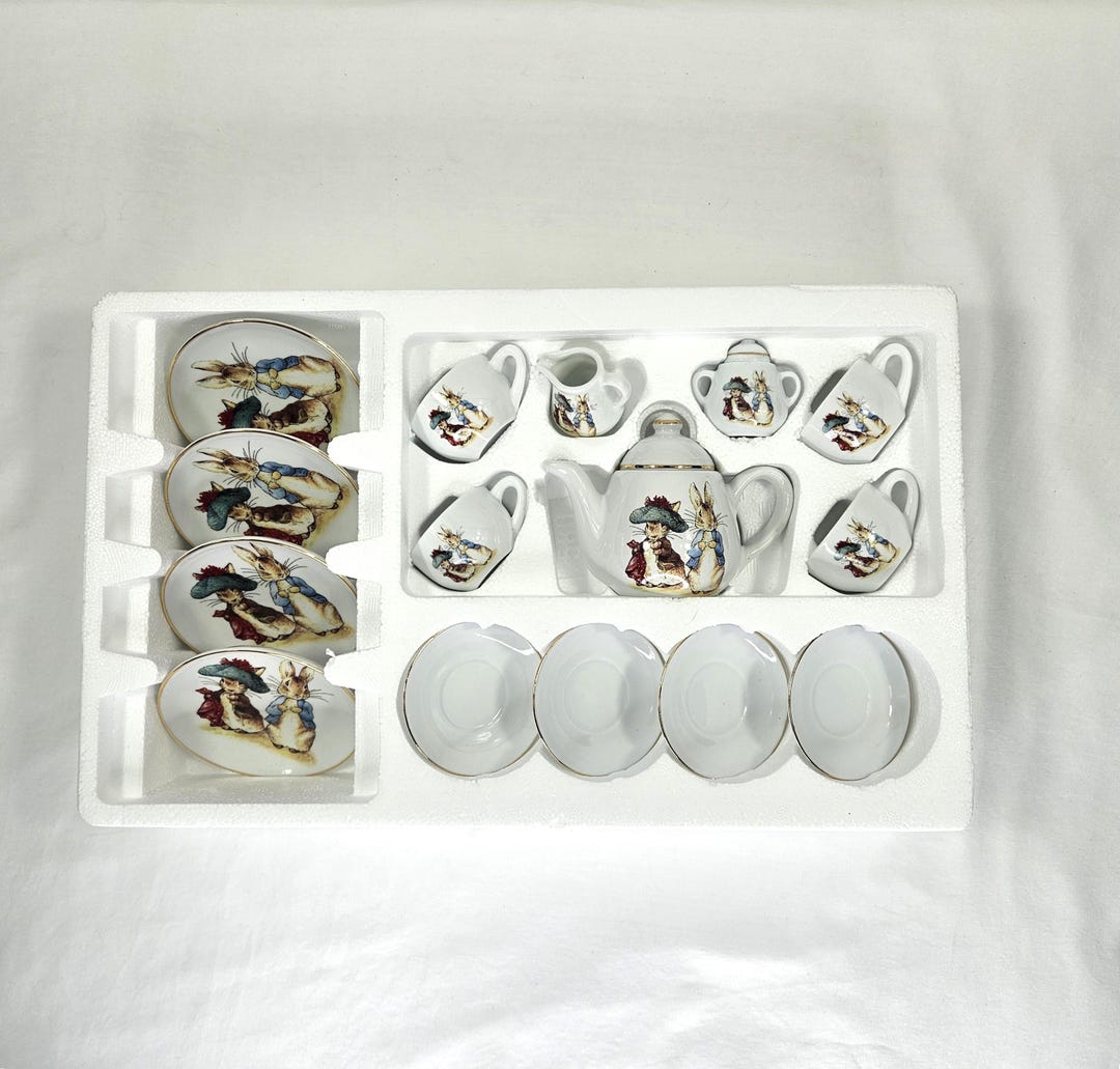 Vintage the World of Beatrix Potter Kinder Porzellan Service Miniature ...