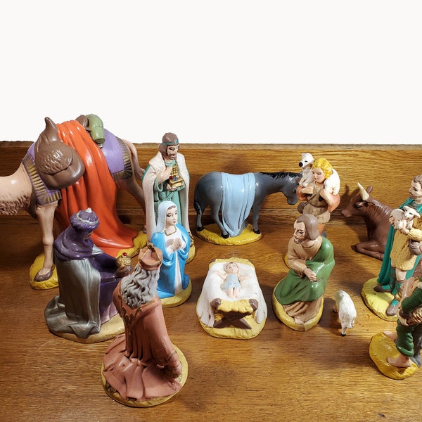 Ceramic Nativity Set - Etsy