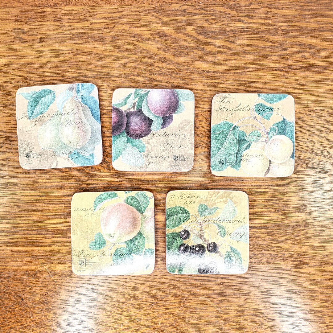 Vintage Pimpernel Set of 5 the Royal Horticultural Society Coasters ...