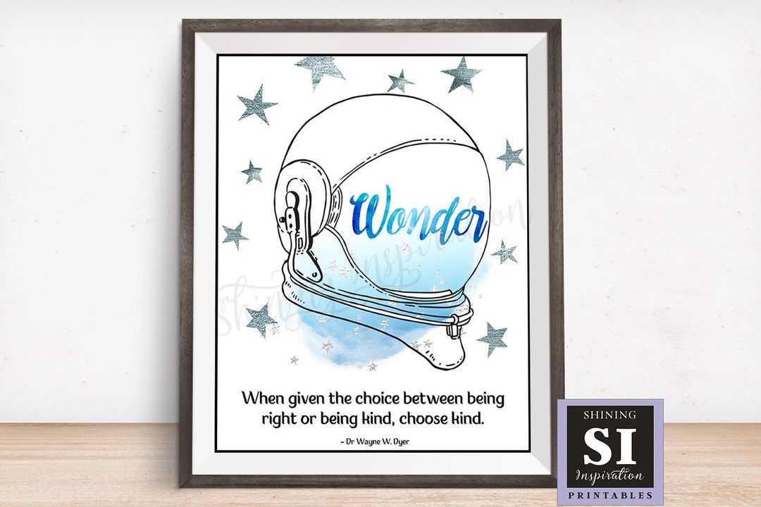 Choose Kind Printable, Wonder Movie Quote, Wonder Book Quote, Raquel J ...