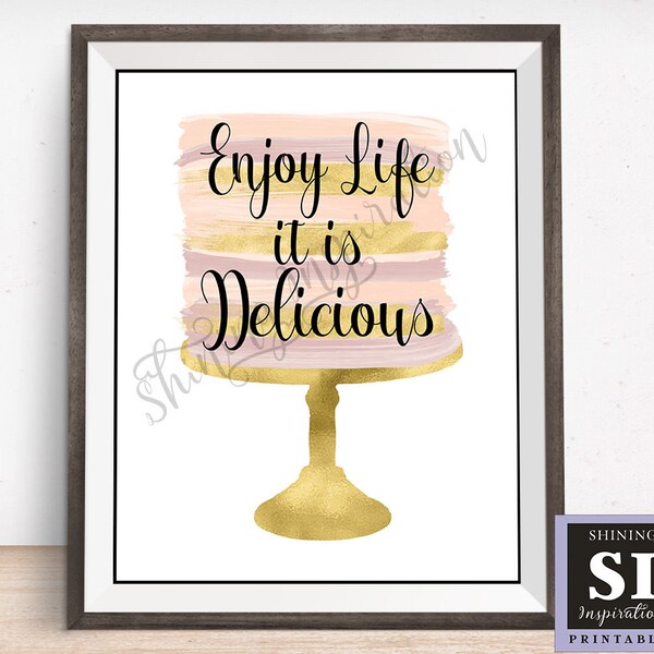 Life is Delicious - Etsy