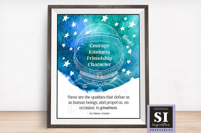 Wonder Movie Quote, Wonder Book Quote, Courage, Kindness, Friendship ...