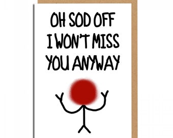 Sod off Card - Etsy