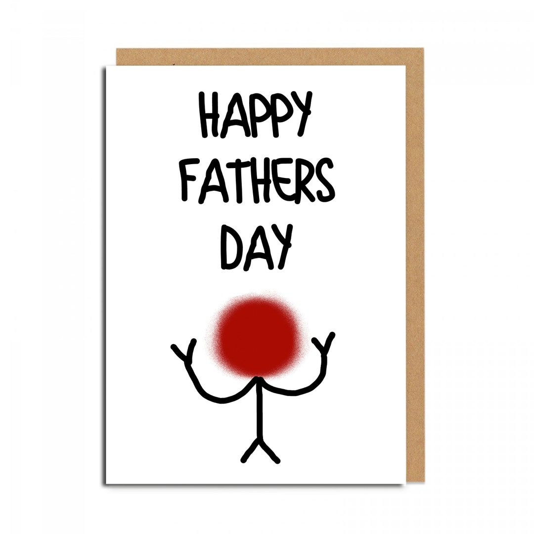 Rude Father's Day Card Happy Fathers Day Naughty Joke Funny Laugh ...