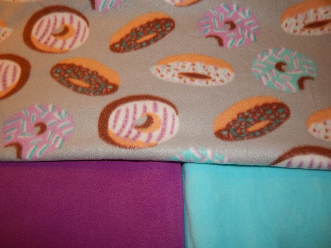 Donuts Print Fleece Dog Coat Snood Warm Covered Chest Sweater Large ...