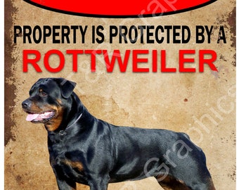 Rottweiler Sign - Etsy