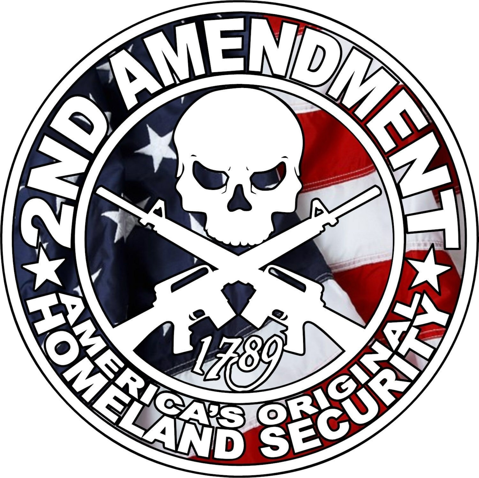 2ND AMENDMENT GUN Sticker American Flag Car Window 4x4 Truck - Etsy