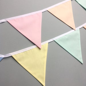 Pastel Rainbow Bunting, Nursery Bunting - Etsy UK