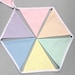 Pastel Rainbow Bunting, Nursery Bunting - Etsy UK