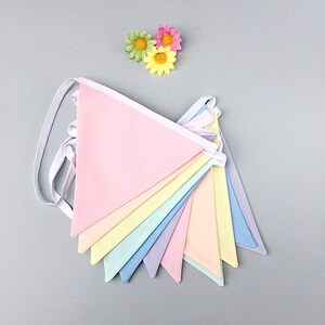 Pastel Rainbow Bunting, Nursery Bunting - Etsy UK
