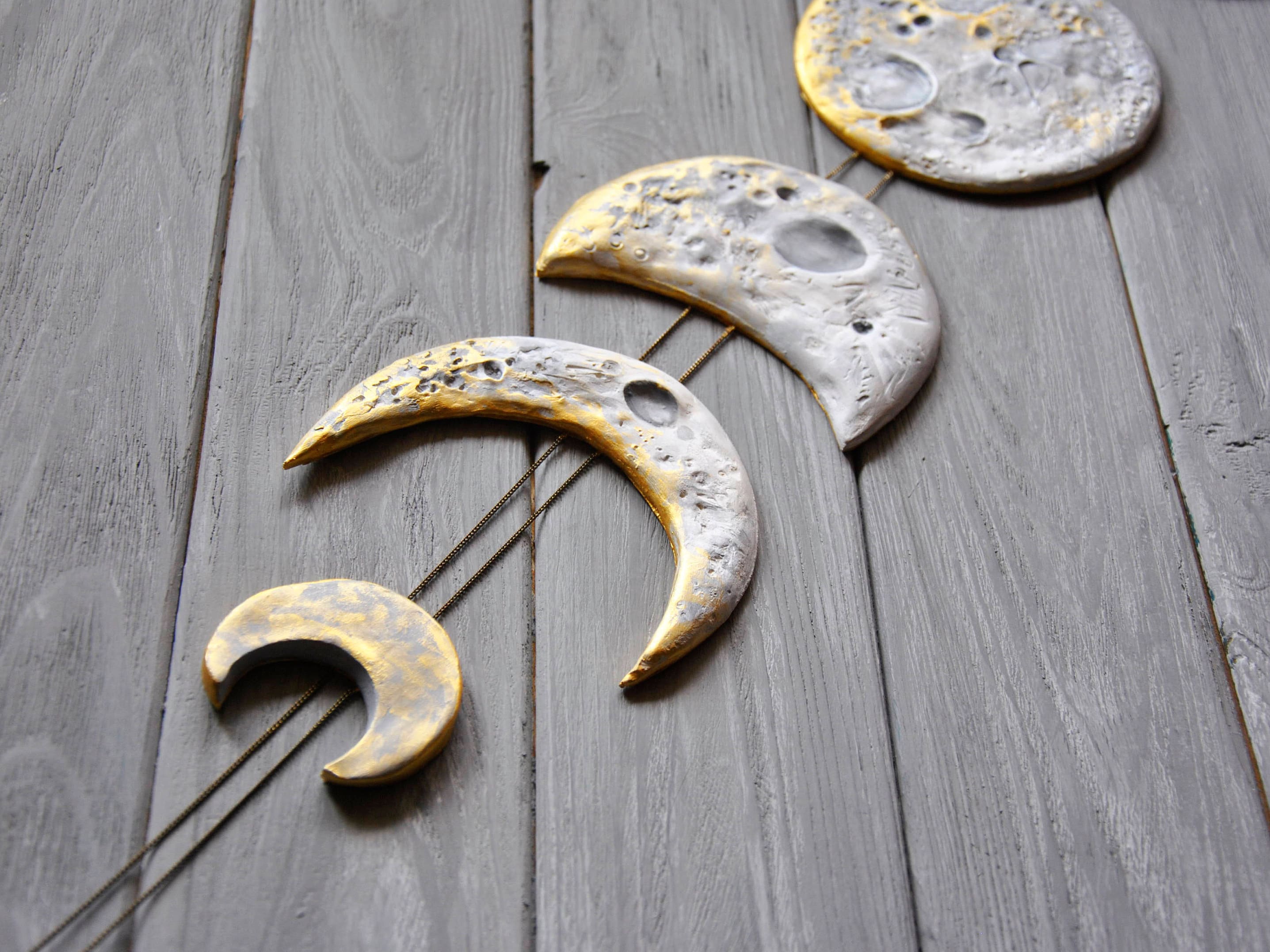 Lunar Decor Moon Phases Wall Hanging Moon Phase Garland Moon - Etsy