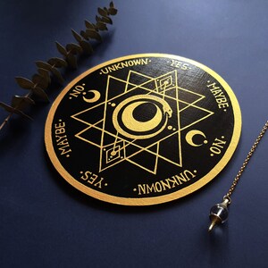 Pendulum Board and Pendulum Crystal || Witches Pendulum Board Set ...