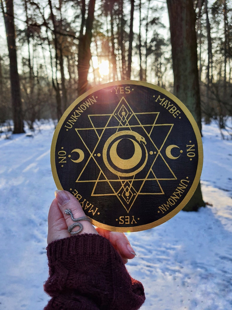 Pendulum Board and Pendulum Crystal Witches Pendulum Board - Etsy