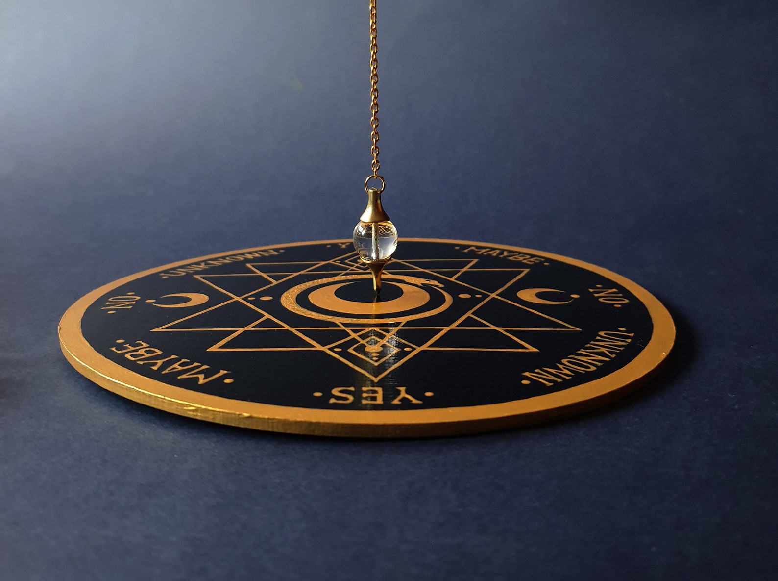 Pendulum Board and Pendulum Crystal Witches Pendulum Board - Etsy