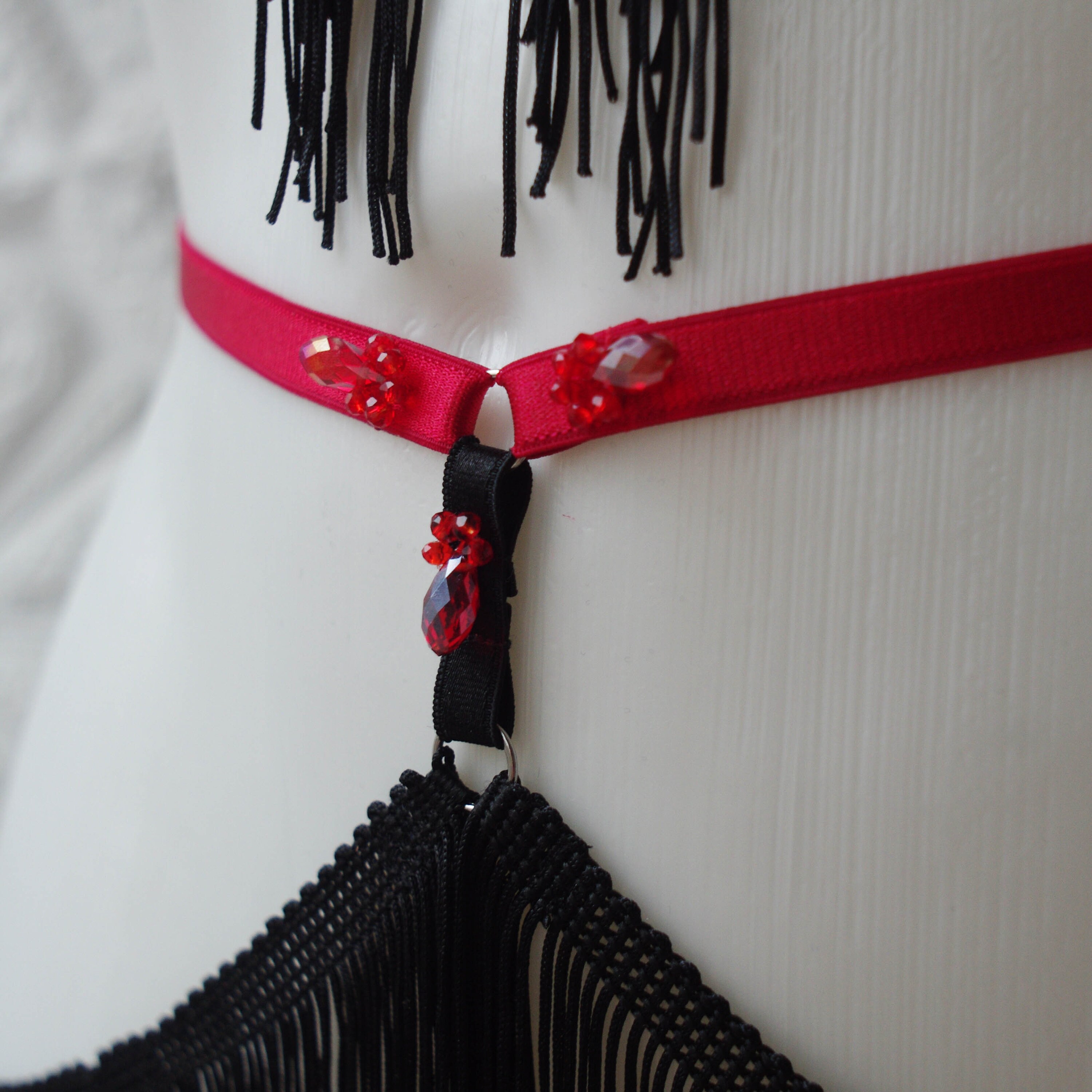 Burlesque Fringe Body Harness Burlesque Costume Sexy - Etsy