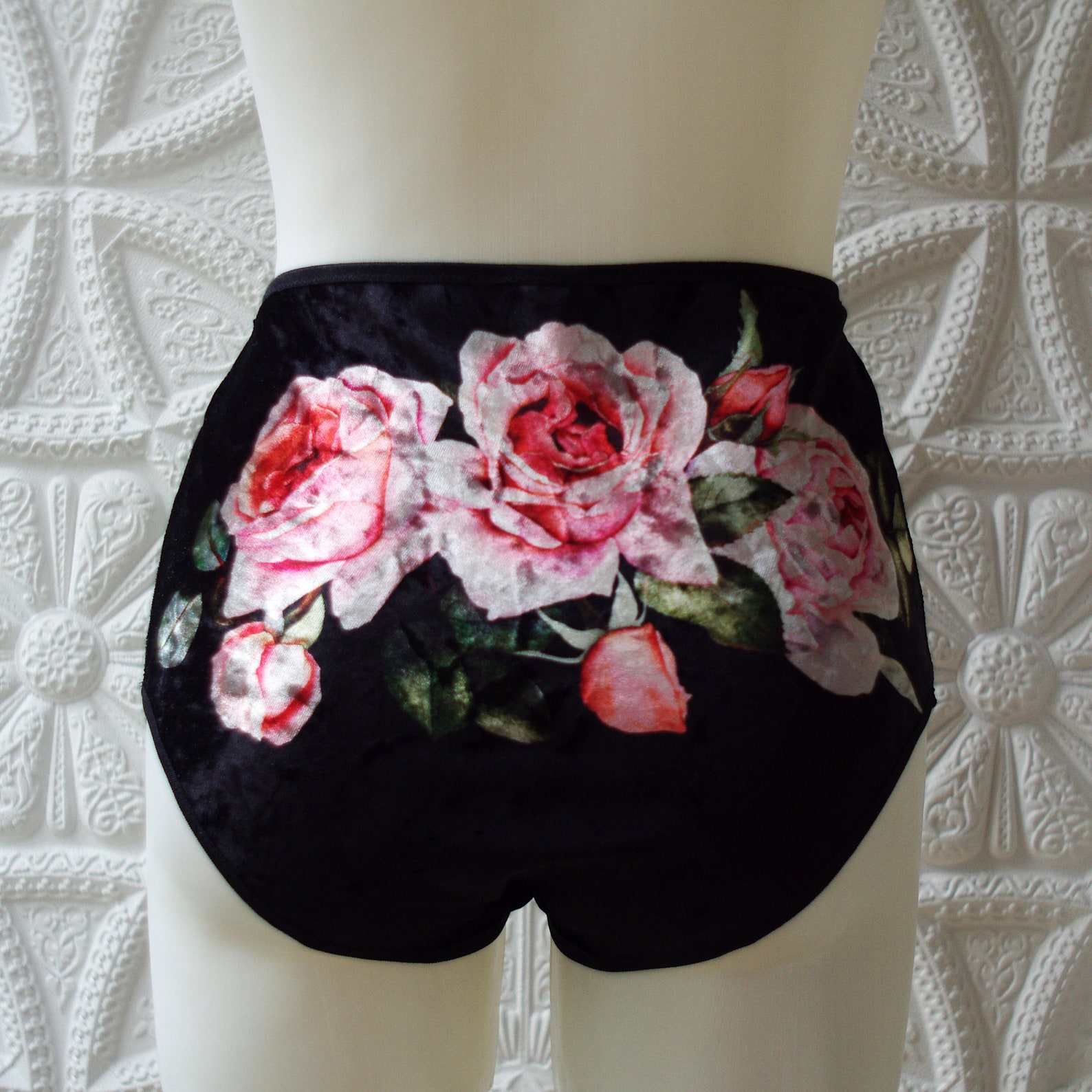 Burlesque Lingerie Velvet Briefs Sexy Lingerie Sexy | Etsy