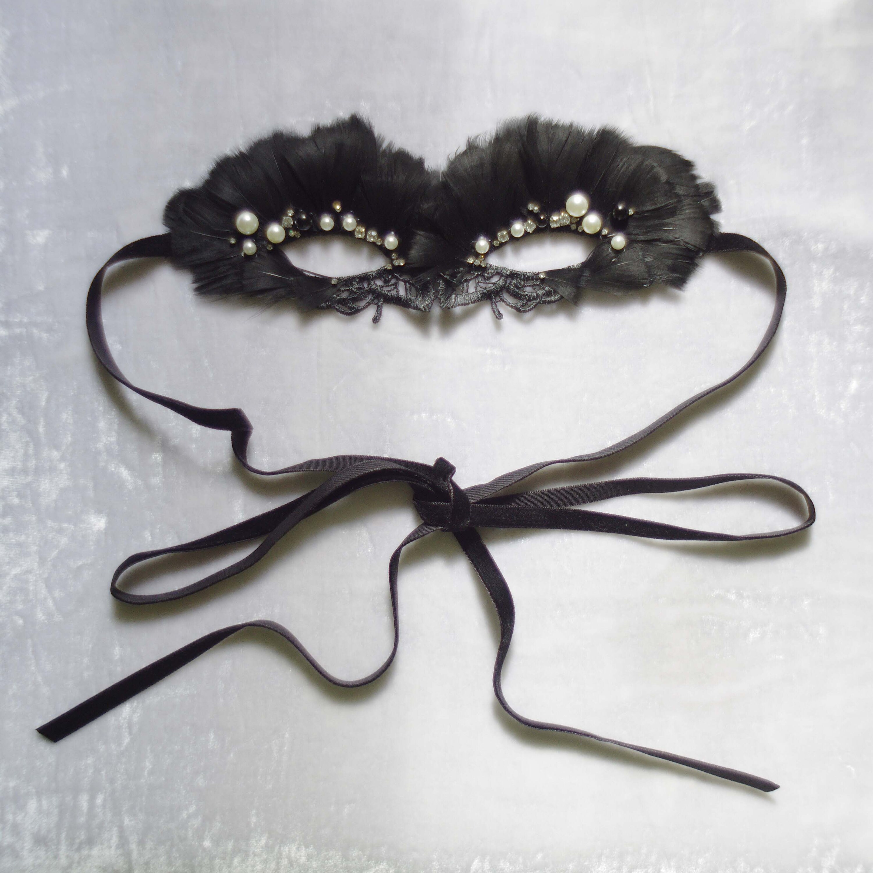 Black Mask Lace Mask Couture Mask Party Mask Masquerade - Etsy