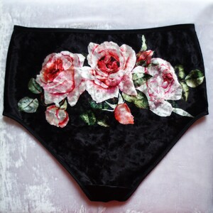 Burlesque Lingerie Velvet Briefs Sexy Lingerie Sexy | Etsy